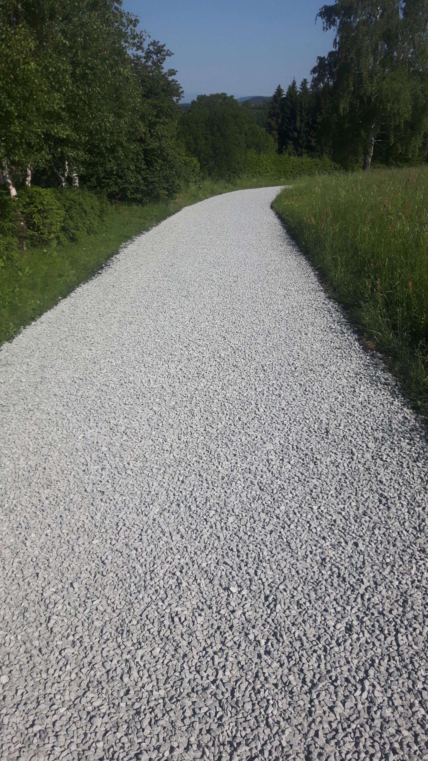 JDDlouhý Penetrační makadam silnice oprava komunikace